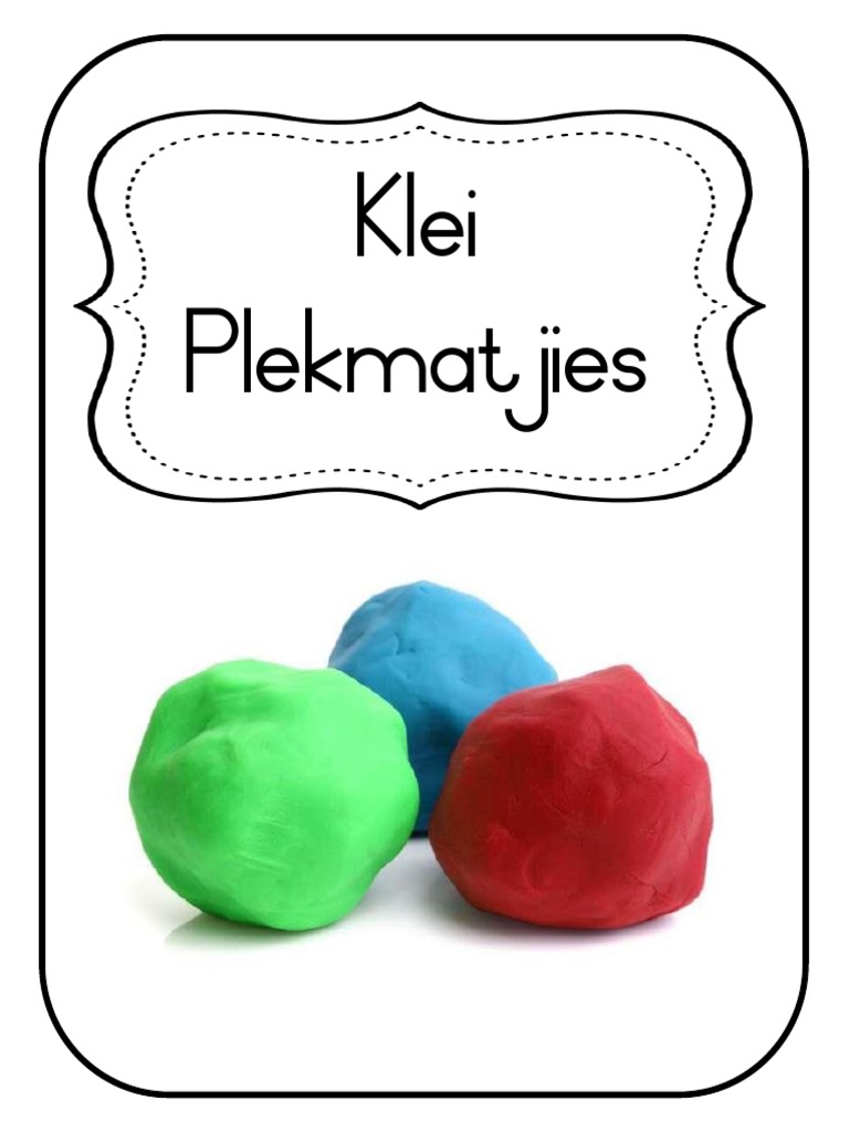 Klei Plekmatjies Letters | PDF