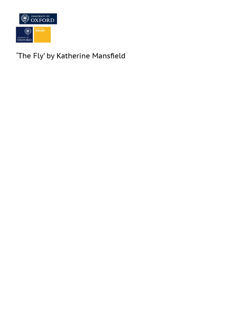 Text - The Fly' by Katherine Mansfield | PDF
