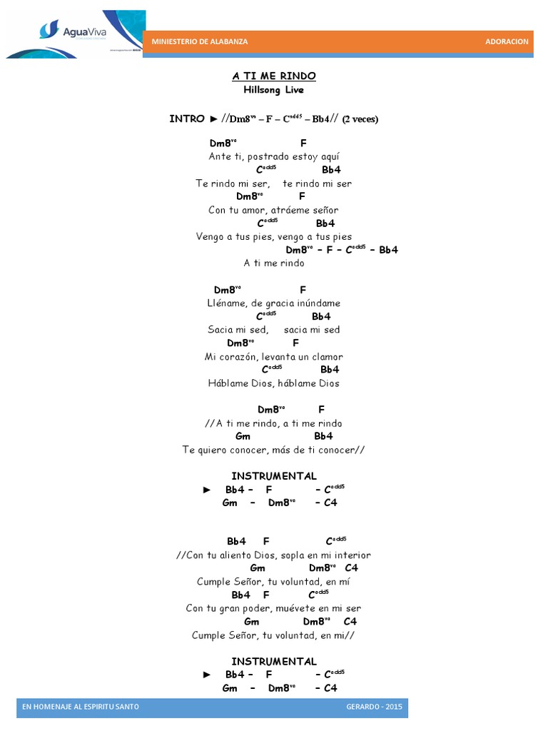 Adoracion 2015 Acordes | PDF | Concepciones de dios | Teología