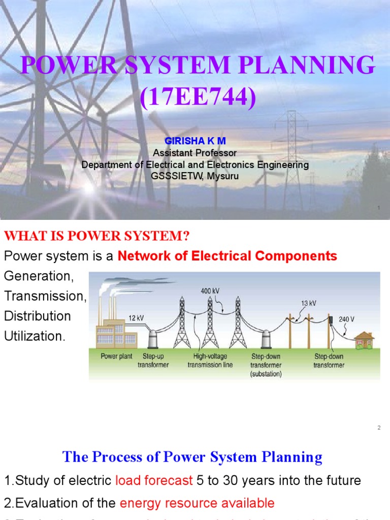 POWER SYSYTEM PLANNING(MODULE-1) | PDF | Forecasting | Time Series