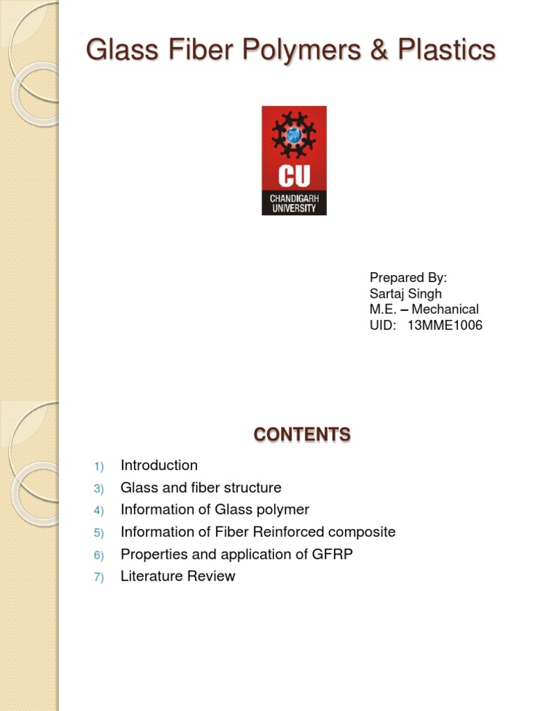 Glass Fiber Reinforced Polymers Overview | PDF | Composite Material ...