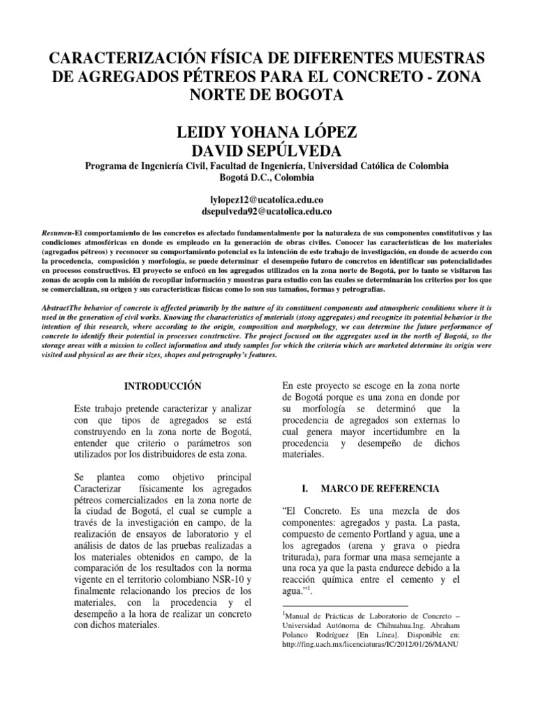 Articulo-Caracterizacion Fisica de Agregados | PDF | Tecnología