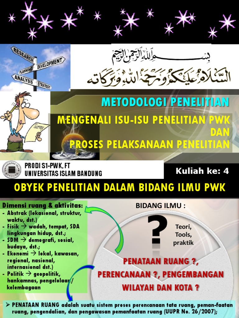 Isu dan Metodologi Penelitian PWK | PDF