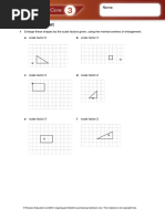 Math Enlargement Practice | PDF | Shape | Area