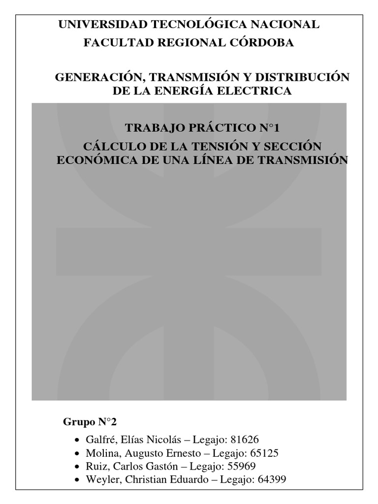 TPN°1 | PDF | Energia electrica | voltaje