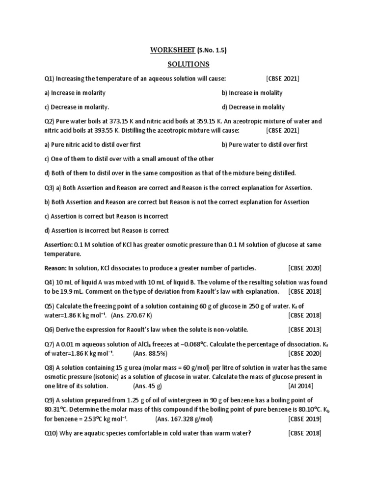 worksheet-s-no-1-5-solutions-pdf-distillation-water