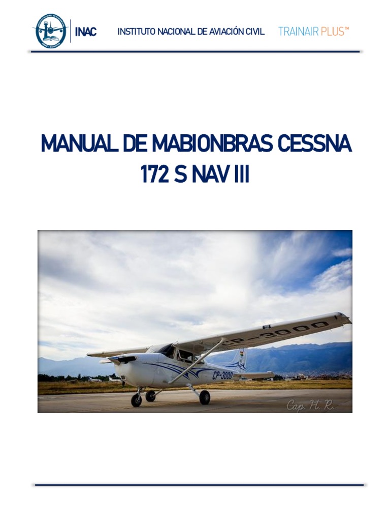 MANUAL DE MABIONBRAS CESSNA 172 S NAV III Rev 19 07 20 | PDF | Pista | Quitarse