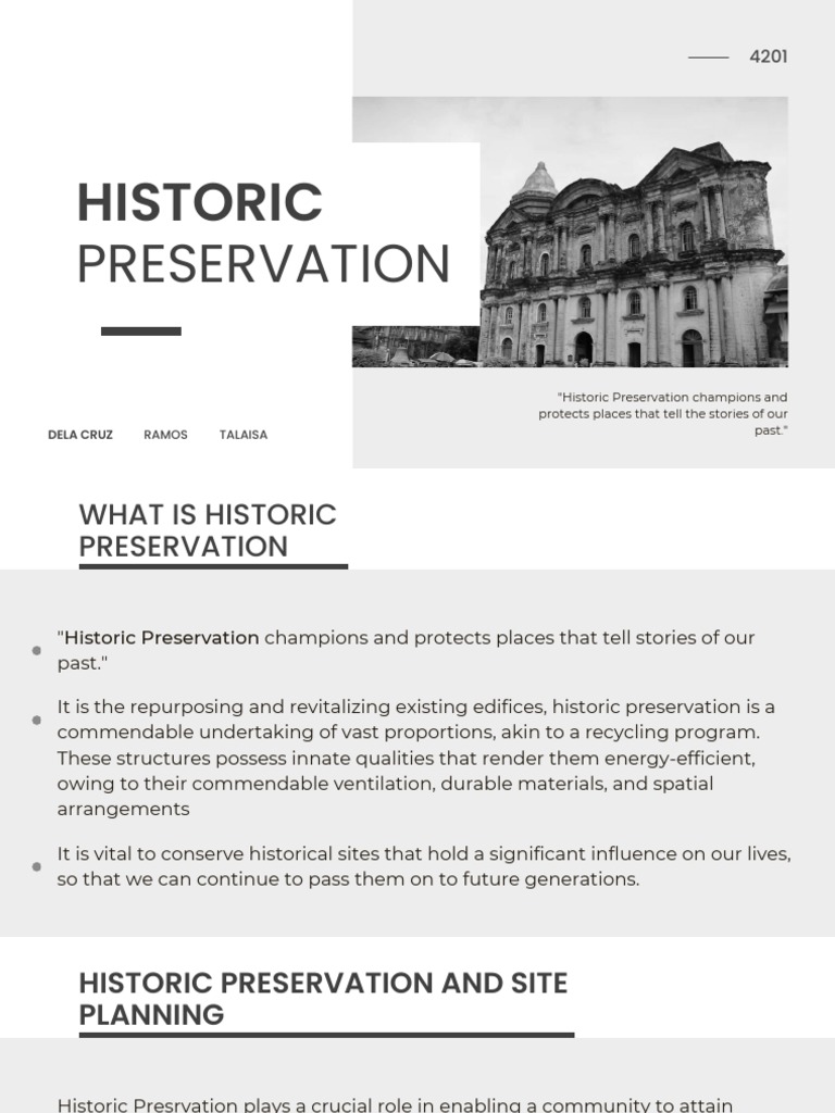 Historic Preservation | PDF | Roof | Tourism