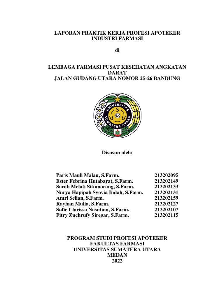 Laporan Industri LAFI-Puskesad | PDF | Bisnis | Kesehatan Holistik