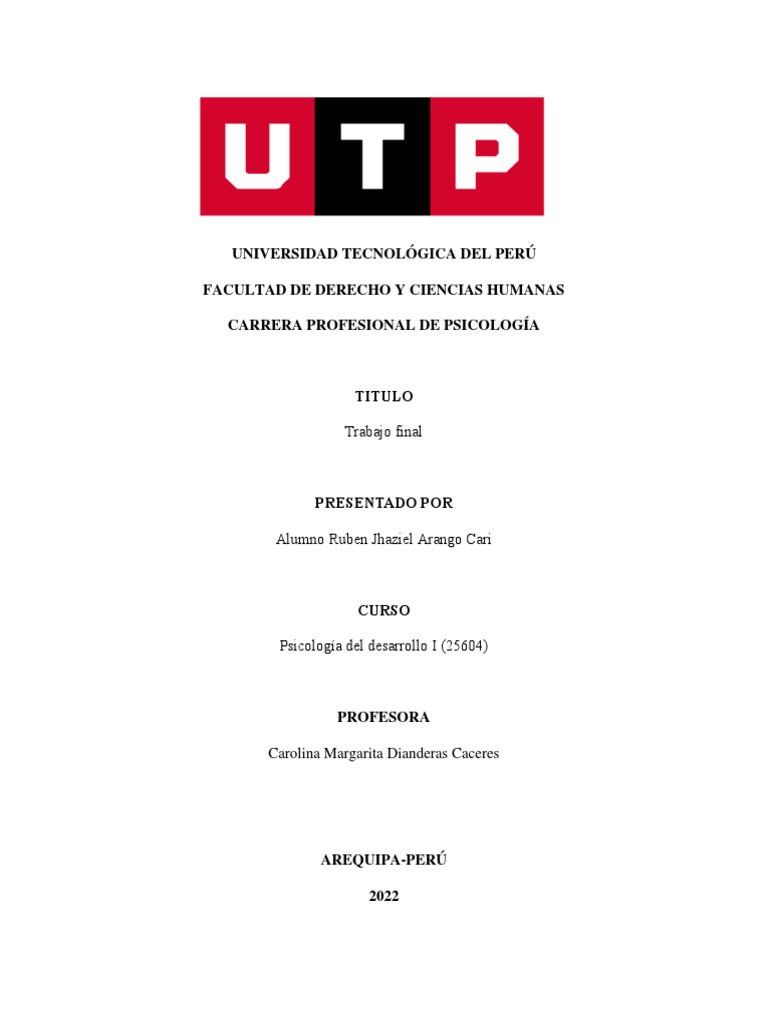 Trabajo Final Utp | PDF