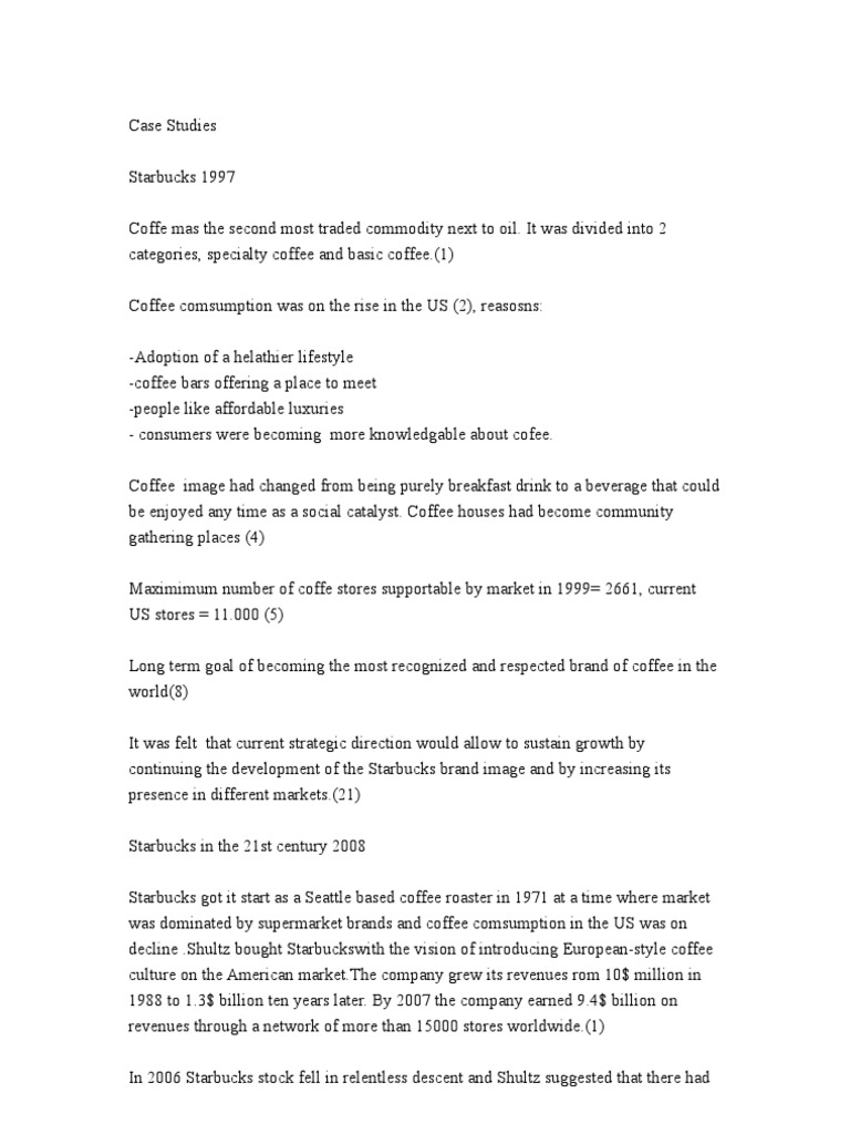 Starbucks Growth Strategy Case Studies | PDF | Starbucks | Brand