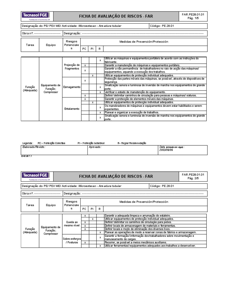 FAR PE28 01 Microestacas - Armadura Tubular | PDF