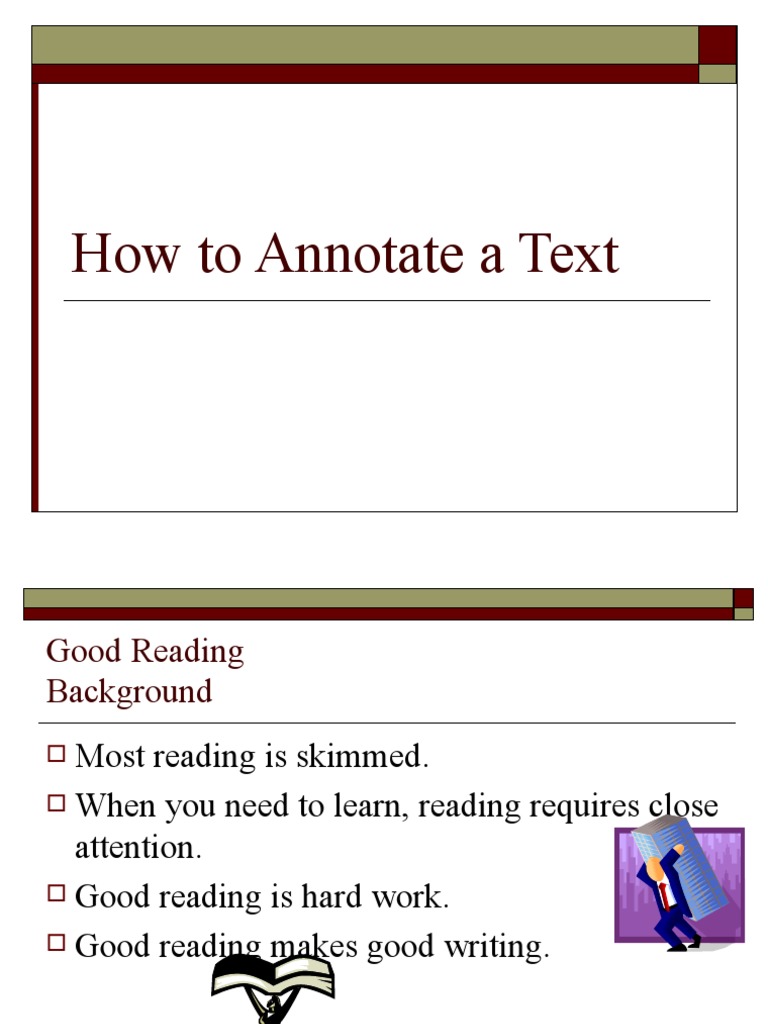 How To Annotate A Text | Download Free PDF | Reading Comprehension ...