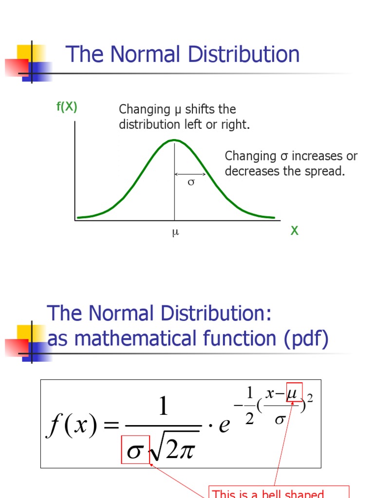 Normal Distribution | PDF | Normal Distribution | Standard Deviation