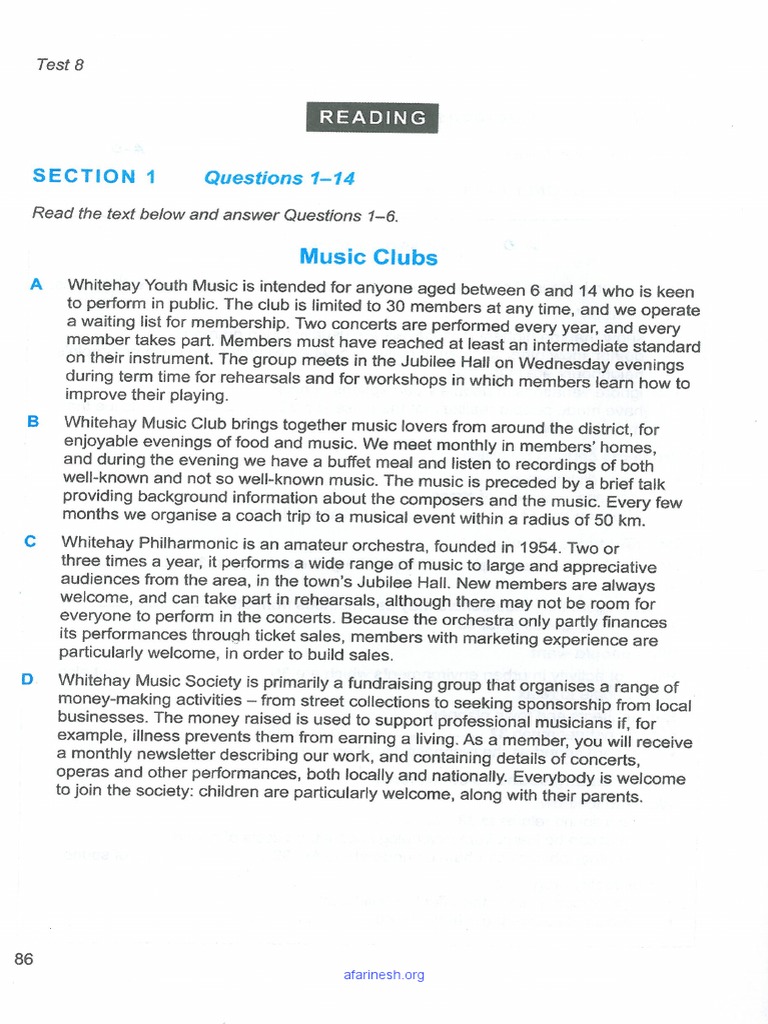 Book 12 General Reading Test 3 | PDF | Cooking, Food & Wine | Home & Garden