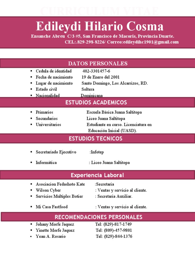 Curriculum Vitae | PDF