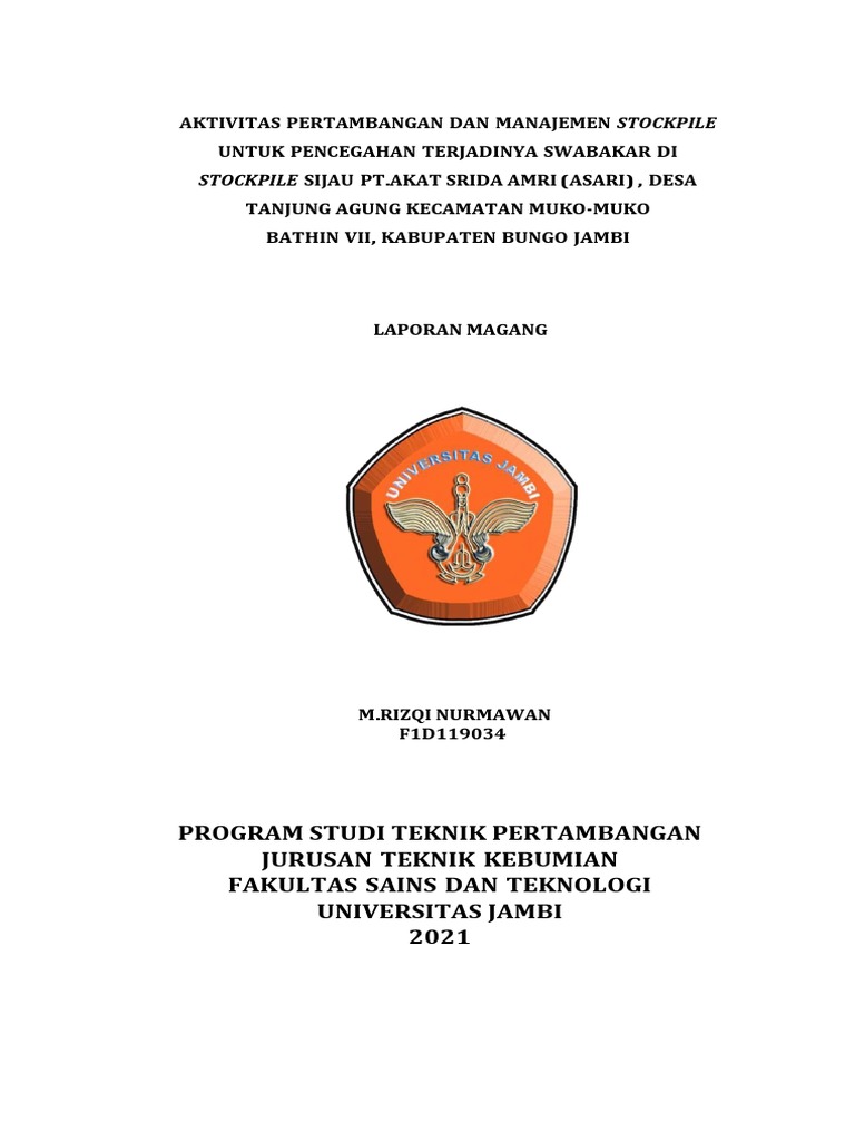 Laporan Magang Fix R 1 | PDF
