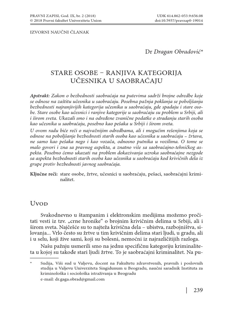 Stare Osobe | PDF