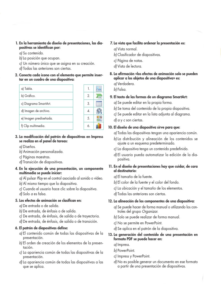 Presentaciones multimedia: repaso de conceptos clave | PDF | Microsoft PowerPoint | Multimedia