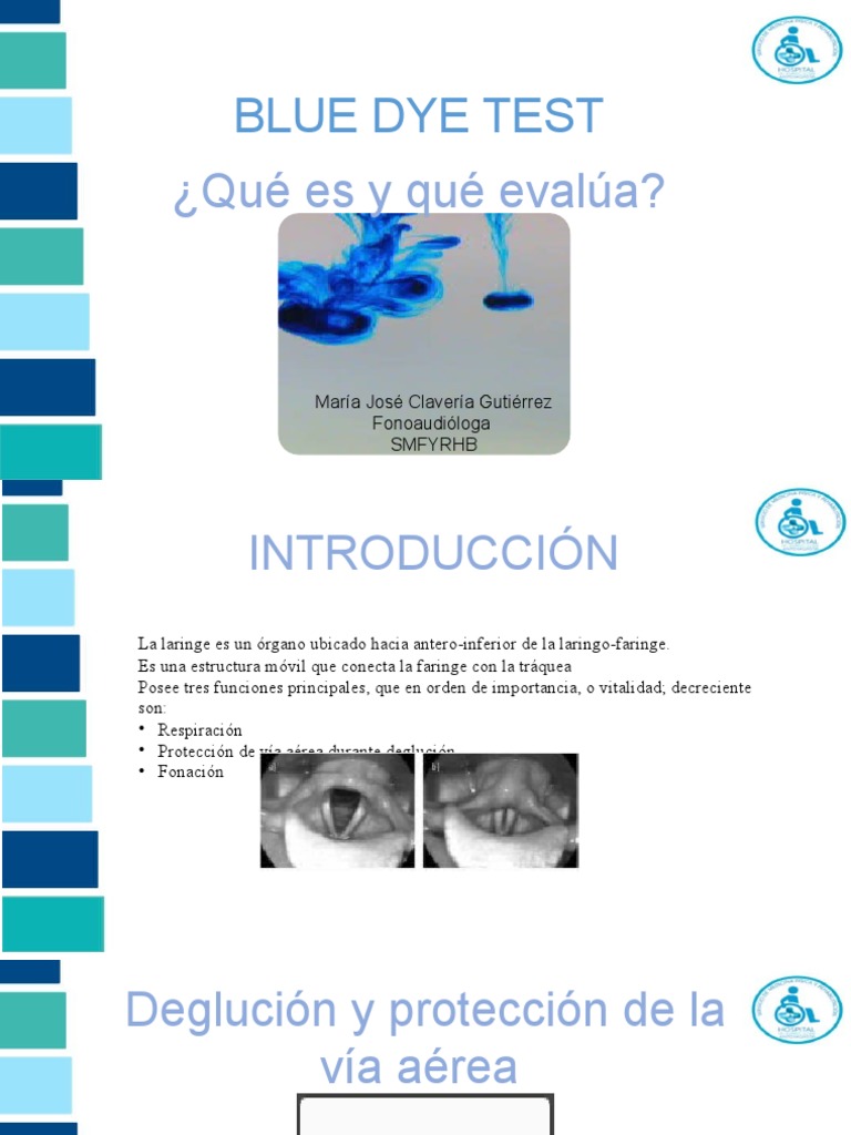Blue Dye Test: ¿Qué Es y Qué Evalúa? | PDF