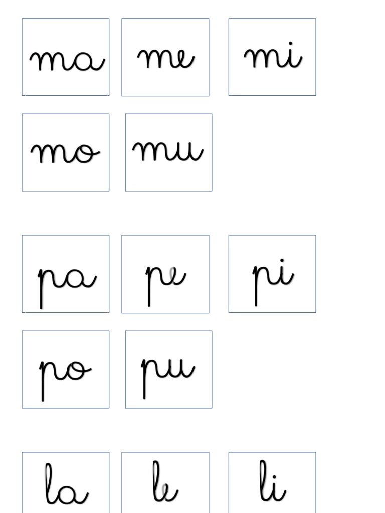 Silabas Primero Básico | PDF