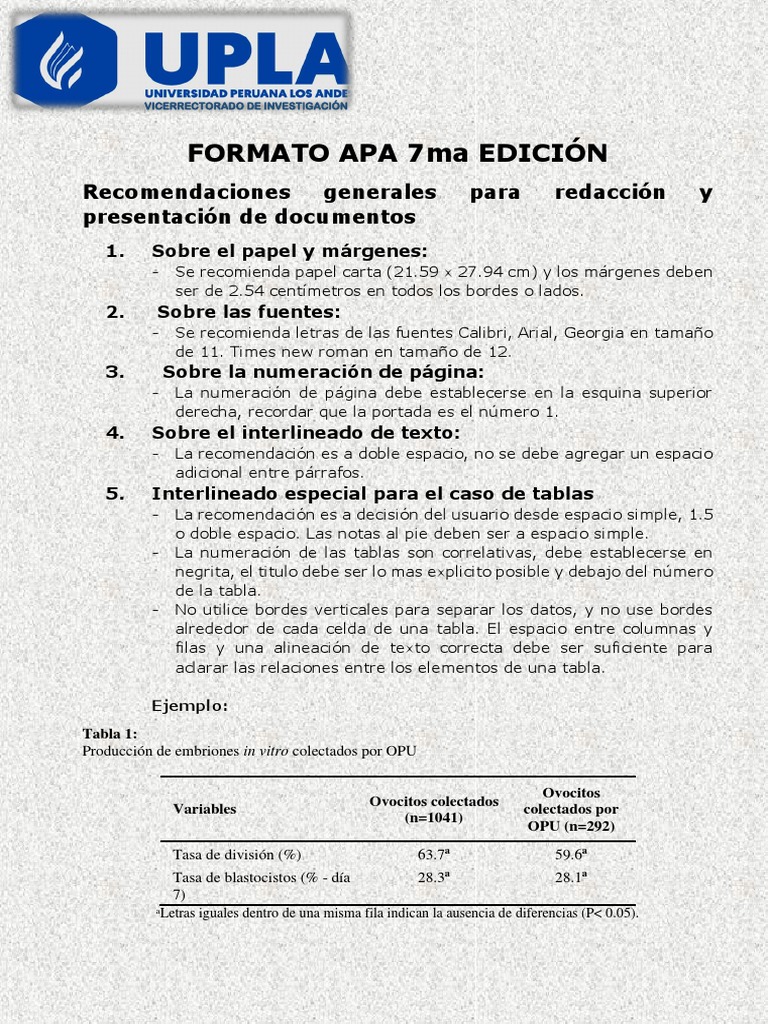 Especificaciones Formato APA 7 | PDF