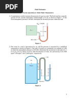 Experiment # 5 U Tube Manometer | PDF | Pressure Measurement | Pressure