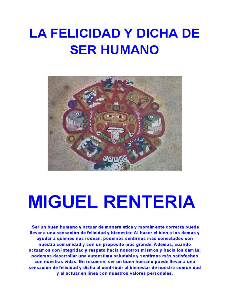 La Felicidad y Dicha de Ser Un Buen Humano | PDF | Resiliencia ...