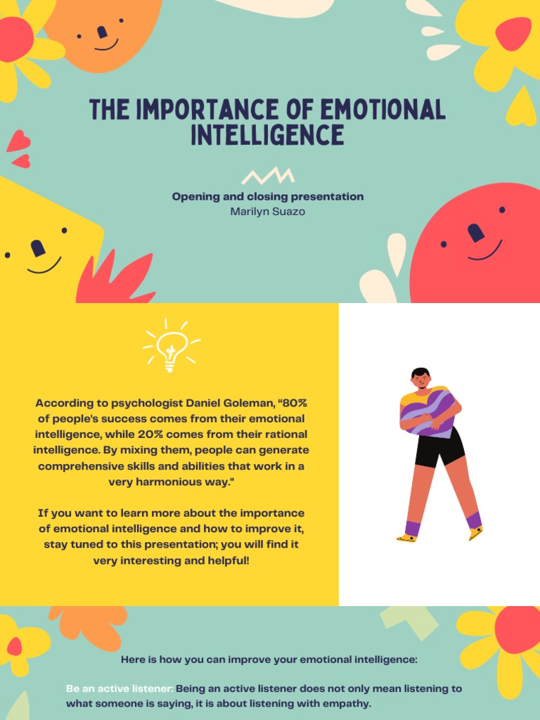 The Importance of Emotional Intelligence | PDF | Intelligence | Emotional Intelligence
