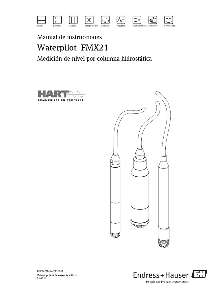 Sensor Nivel Waterpilot FMX21 | PDF | Tornillo | Corriente alterna