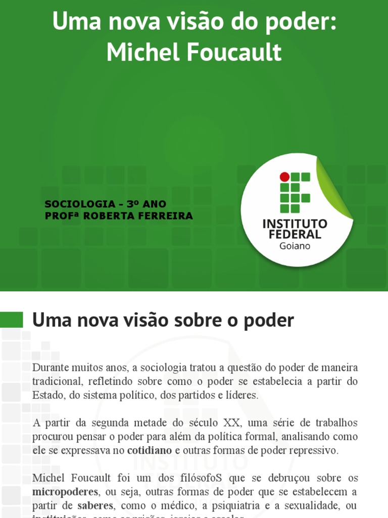 Uma Nova Visão Do Poder - Michel Foucault | PDF | Michel Foucault ...
