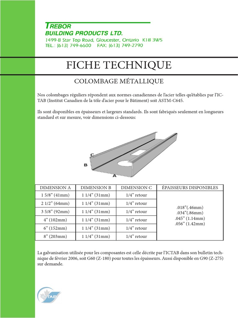 Colombage Metallique | PDF | Technologie et ingénierie