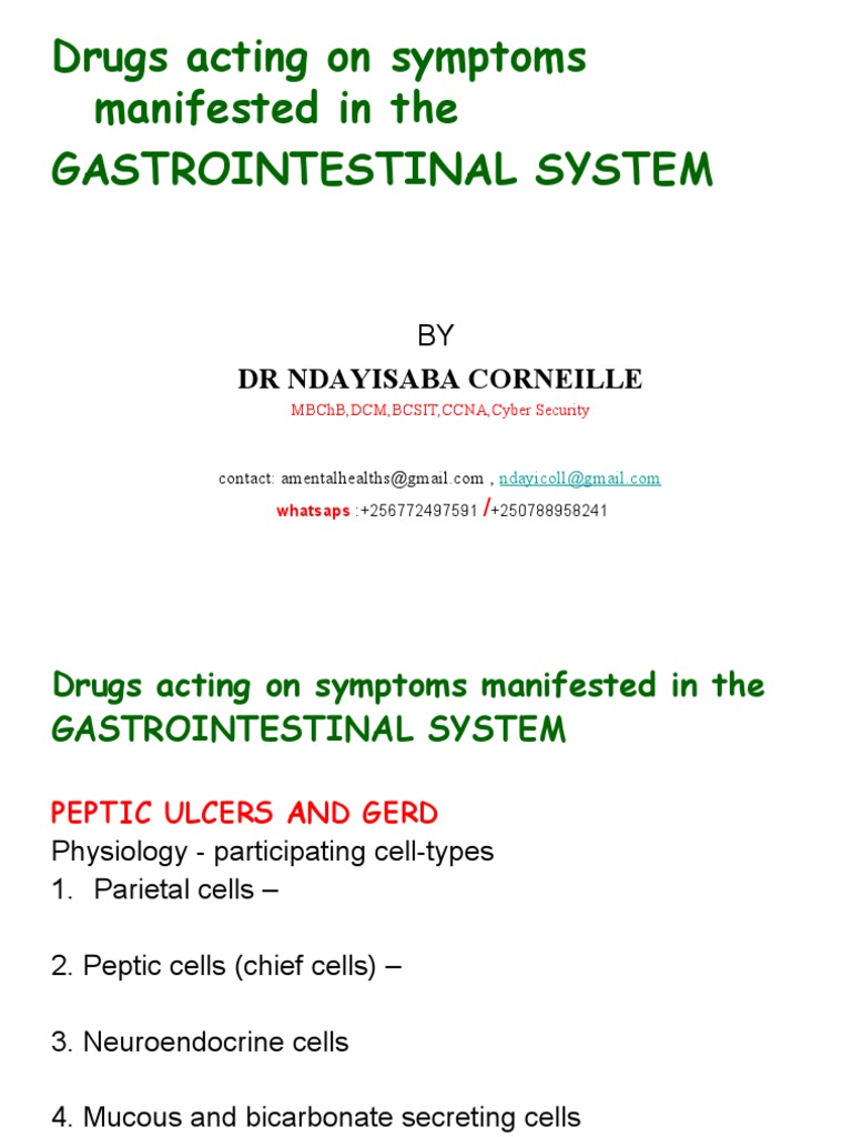 GIT Drug | PDF | Medical Specialties | Gastroenterology