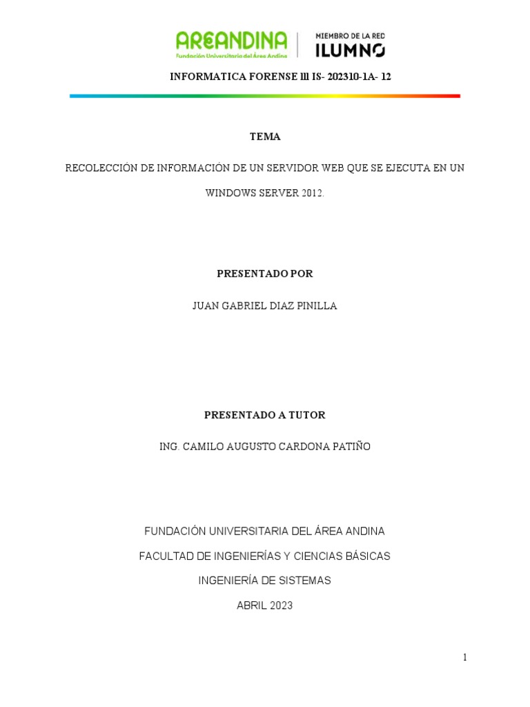 Actividad Evaluativa Eje 1 | Descargar gratis PDF | Informática forense ... Actividad Evaluativa Eje 1 | Descargar gratis PDF | Informática forense ...