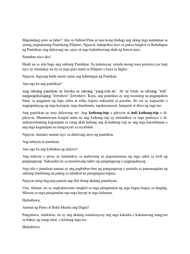 Script for Educational Vid | PDF