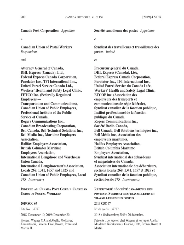 2019 SCC-CSC 67 | PDF | Sécurité