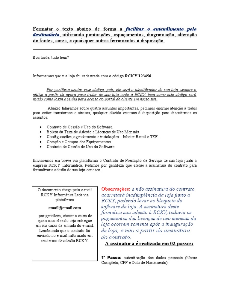 Teste Word - Formatação de Texto | PDF | Programas | Rede de computadores