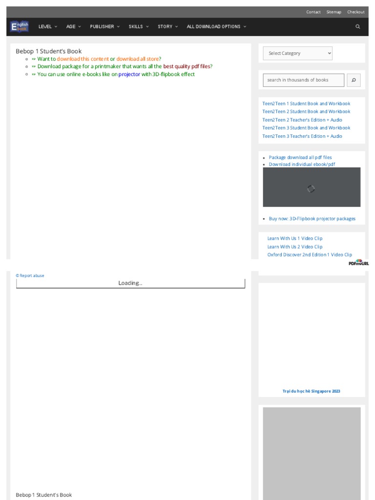 Https - Sachtienganhhn - Net - Pdf-Embed - Bebop-1-Students-Book - HTML | Download Free PDF ...
