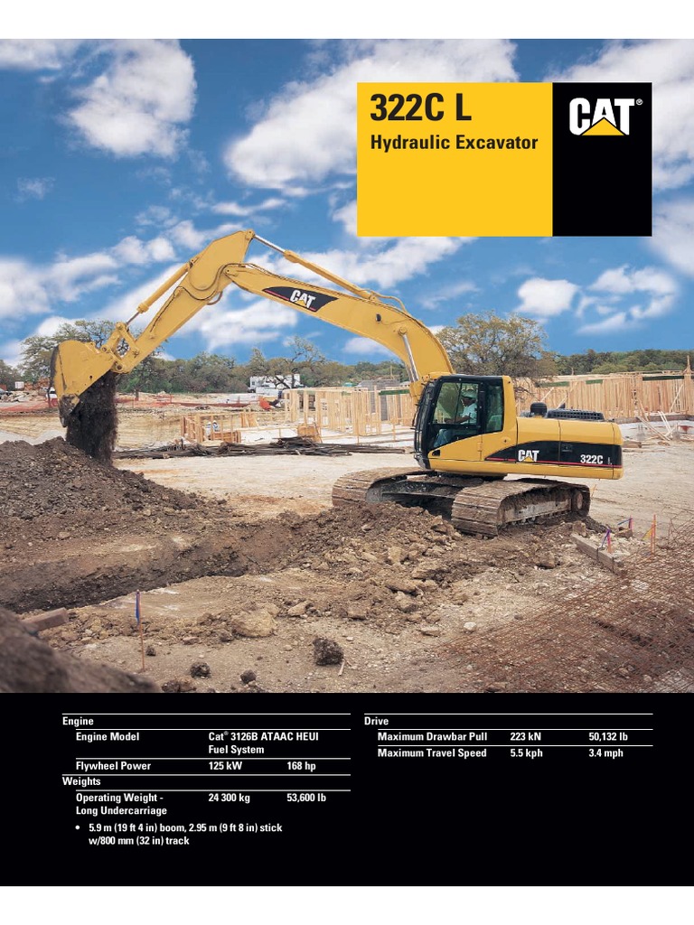 Technical Data Caterpillar 322CL - Eng | PDF