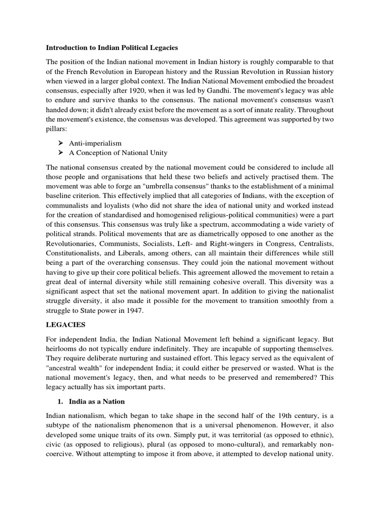 Legacies of Indian Politics | PDF | Jawaharlal Nehru | Socialism