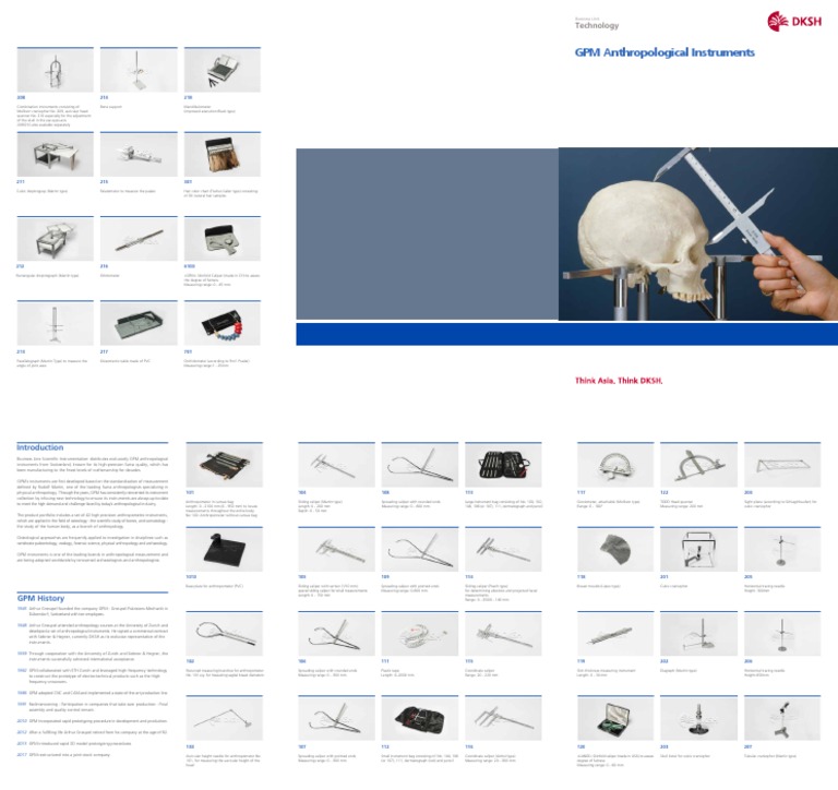 Anthropological Tools for Experts | PDF | Anthropology | Anthropometry