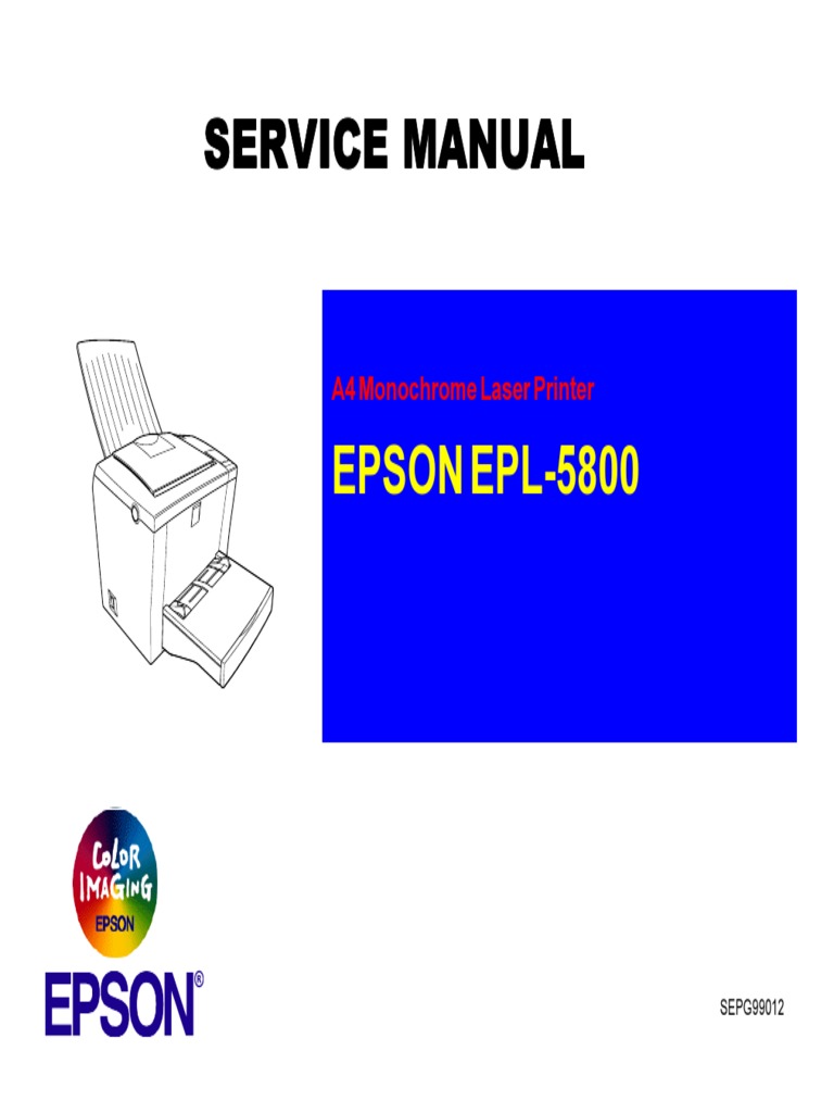 Epson EPL-5800 Service Manual | PDF | Power Supply | Electric Power