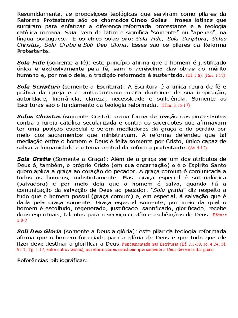 5 Solas | PDF