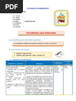 Sesión 22 - 08 Escribimos Un Cuento | PDF | Evaluación | Aprendizaje