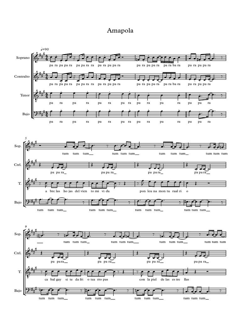 Amapola - Partitura Completa | PDF