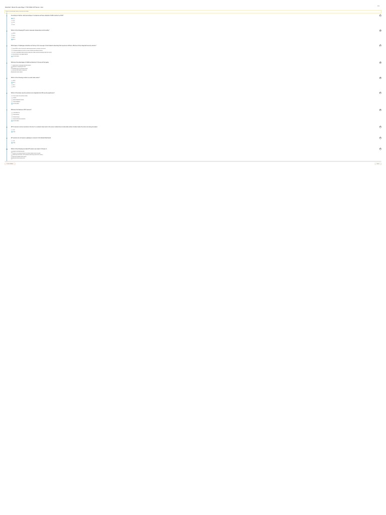 Black Belt - Meraki Pre-Sales Stage 1 FY22 SASE & MT Sensor - Quiz | PDF