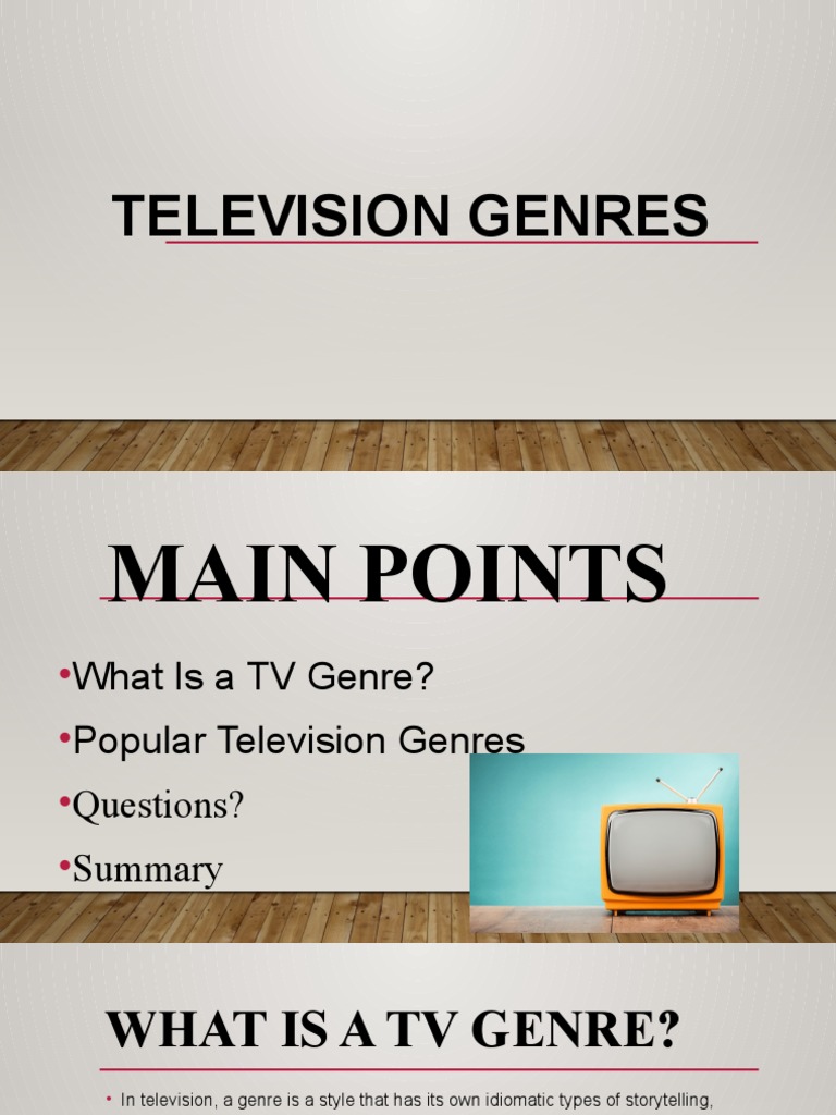 Television Genres | PDF | Reality Television | Genre