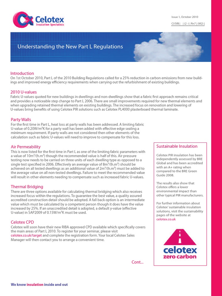 New Part L Regulations Overview 2010 | PDF | Roof | Building Insulation