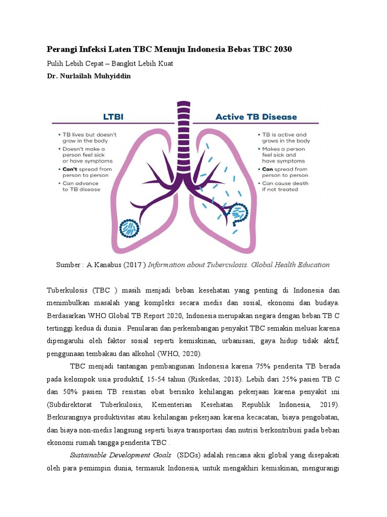 Perangi Infeksi Laten TBC Menuju Indonesia Bebas TBC 2030 | PDF | Ilmu ...