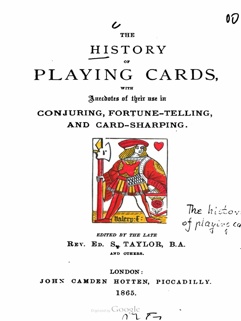 Playing Cards,: History | PDF | Tarot